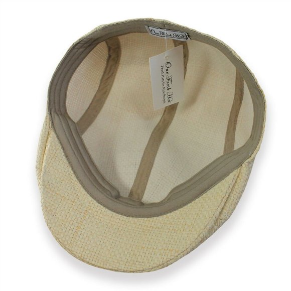 One Fresh Hat | Accessories | Mens Raffia Straw Newsboy Hat Ivy Cap ...